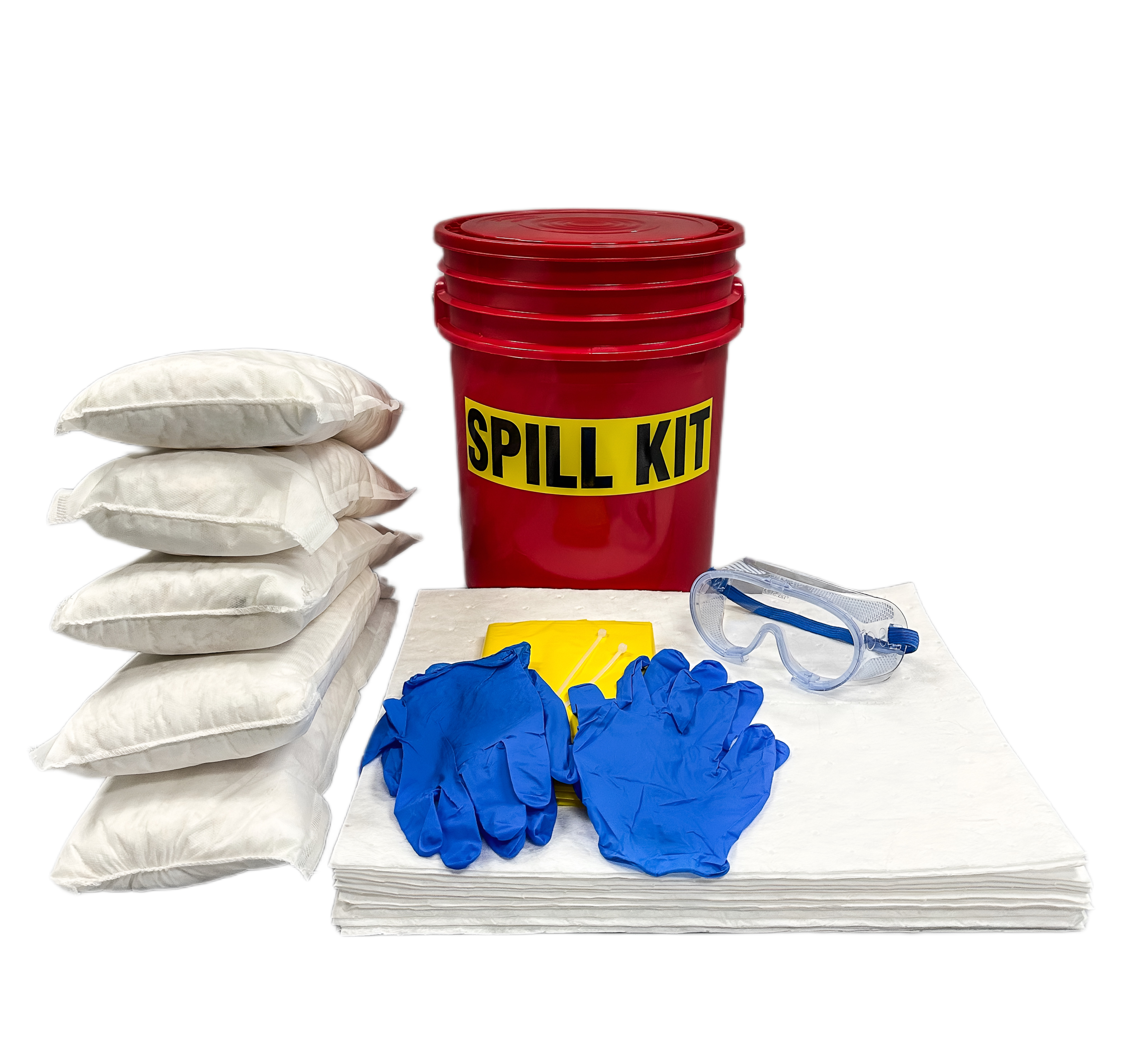 Cleanup Stuff® Oil Spill Kit Bucket Absorbs 6+ Gallons