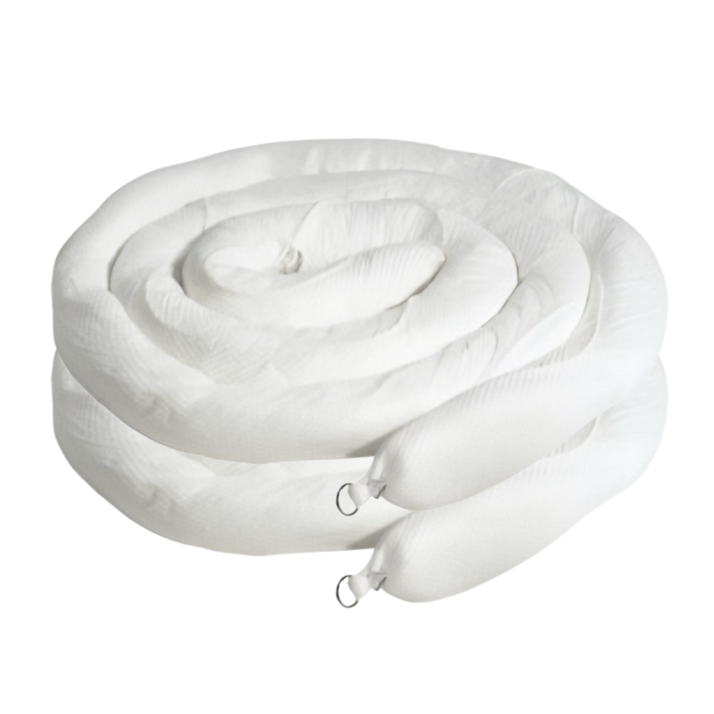 Oil Booms – Heavy‑Duty 5"×20' Oil Absorbent Boom | CleanupStuff